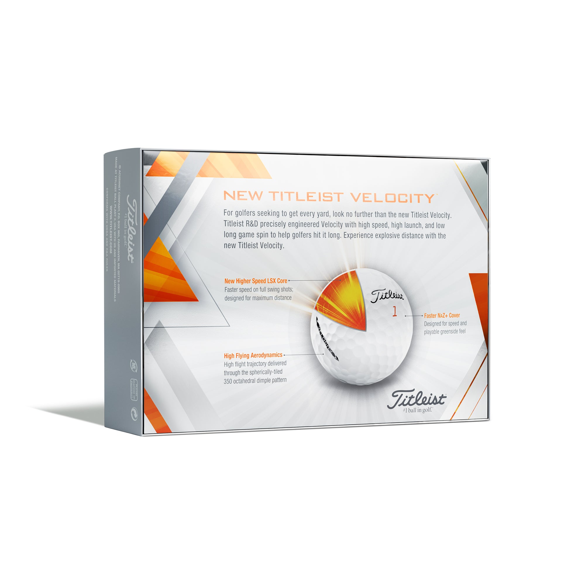 Titleist Velocity Golf Balls T8026S White | Function18