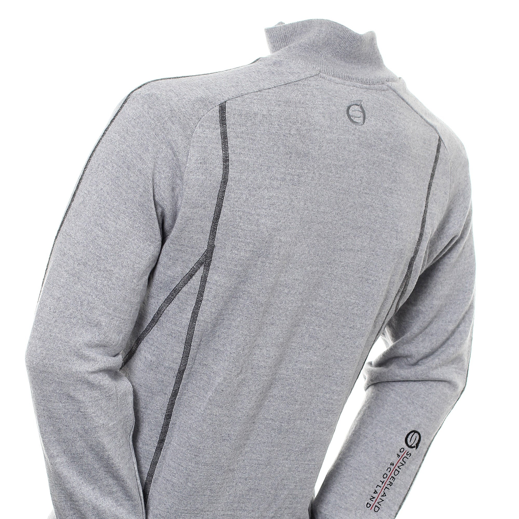 Sunderland Golf Hamsin Lined Sweater - Silver/Gunmetal - SUNML29-HAM ...